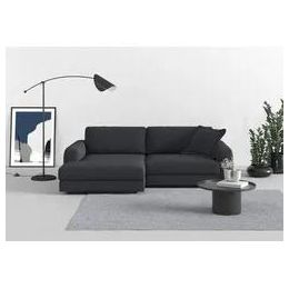 Ecksofa Trendmanufaktur "Bourbon, Mega Designsofa mit tollem Sitzkomfort, Breite 250cm, L-Form", grau (graphite), B:250cm H:84cm T:176cm, 100% Polyester, Sofas, Ecksofa, extra tiefe Sitzfl&auml;che, wahlweise mit Sitztiefenverstellung