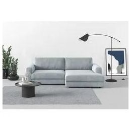 Ecksofa Trendmanufaktur "Bourbon Mega_Ecke mit tollem Sitzkomfort, Breite 250cm, L-Form", grau, B:250cm H:84cm T:176cm, 88% Polyester, 12% Polyacryl, Sofas, Ecksofa, mit extra hohem Sitzkomfort, auch in Cord erh&auml;ltlich