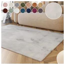 Hochflor-Teppich Esprit "Alice ESP-4377, Kunstfell" Gr. 31, beige (greige), B:130cm H:25mm L:190cm, Kunstfaser, Teppiche, Kaninchenfell-Haptik, besonders weich und dicht, f&uuml;r alle R&auml;ume