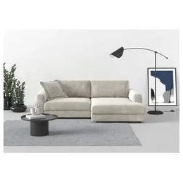 Ecksofa Trendmanufaktur "Bourbon Mega_Ecke mit tollem Sitzkomfort, Breite 250cm, L-Form", beige (sand), B:250cm H:84cm T:176cm, 88% Polyester, 12% Polyacryl, Sofas, Ecksofa, mit extra hohem Sitzkomfort, auch in Cord erh&auml;ltlich