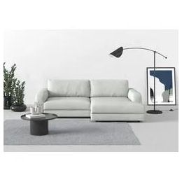 Ecksofa Trendmanufaktur "Bourbon, Mega Designsofa mit tollem Sitzkomfort, Breite 250cm, L-Form", silber, B:250cm H:84cm T:176cm, 100% Polyester, Sofas, Ecksofa, extra tiefe Sitzfl&auml;che, wahlweise mit Sitztiefenverstellung