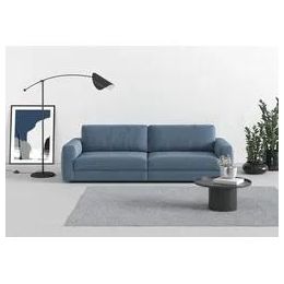 Big-Sofa Trendmanufaktur "Bourbon Mega, bequem, viel Platz, Breite 264cm", blau (blau horizon), B:264cm H:84cm T:126cm, 100% Polyester, Sofas, Big-Sofa, extra tiefe Sitzfl&auml;che, wahlweise mit Sitztiefenverstellung bestellbar