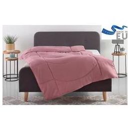 Microfaserbettdecke OTTO HOME "Microlux, Bettdecke 135x200 cm und &Uuml;bergr&ouml;&szlig;en bis 240x220cm", rosa, B:135cm L:200cm, Bezug: 100% Polyester. Obermaterial: 100% Polyester. F&uuml;llung: 100% Polyester, Bettdecken, Microfaserbettdecke, fest versteppter Bezug - keine Bettw&auml;sche n&ouml;tig, Sommer, Winter