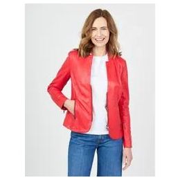 Lederjacke JCC "Lida", Damen, Gr. 36, rot, Obermaterial: 100% Lammnappa; Futter: 100% Polyester, Jacken