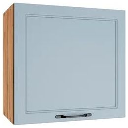 H&auml;ngeschrank KOCHSTATION "KS-Lana", blau (matt hellblau, wotaneiche), B:60cm H:57cm T:34cm, Holzwerkstoff, MDF, Schr&auml;nke, H&auml;ngeschrank, Breite 60 cm