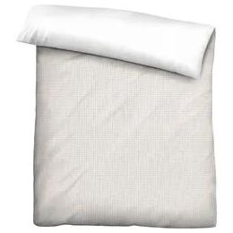 Wendebettbezug Biberna "Mix & Match in Gr&ouml;&szlig;e 135x200 oder 155x220 cm", braun (beige, punkte), B:200cm L:200cm, Mako-Satin, Obermaterial: 100% Baumwolle, Bettbez&uuml;ge, Bettbezug aus Baumwolle, gemusterte Bettw&auml;sche mit Wendeoptik