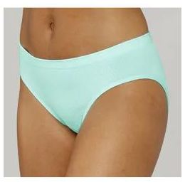 Slip Lascana, Damen, Gr. 36/38, blau (air), Jersey, Obermaterial: 58% Baumwolle, 39% Polyamid, 3% Elasthan, figurbetont, Unterhosen Slip, aus angenehm weicher Baumwolle