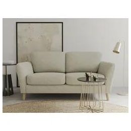 2-Sitzer Home Affaire "MARSEILLE Kompaktsofa 170 cm, Cord, Flachgewebe, Struktur, Webstoff", beige, B:170cm H:88cm T:90cm, Struktur fein (58% Polyester, 22% Polypropylen);Filzoptik (100% Polyester);Webstoff (100% Polyester), Sofas, Massivholzbeine Eiche, Landhausstil, Wellenunterfederung