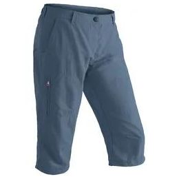 Caprihose Maier Sports "Neckar", Damen, Gr. 36, Normalgr&ouml;&szlig;en, blau (jeansblau), 100% Polyamid, Hosen Caprihose, kurze Hose Damen, luftige Wanderhose, leichte Outdoorhose, Reg Fit