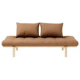Daybett KARUP DESIGN "Pace", braun (mokka), B:200cm H:37cm L:200cm, Daybetten, aus massiven Kiefernholz, inkl. Futonmatratze
