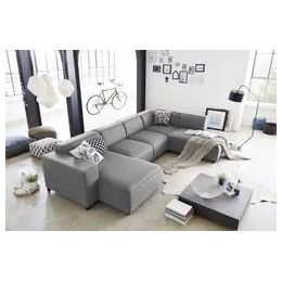 Wohnlandschaft "Bulky U-Form", grau, B:324cm T:195cm, ATLANTIC HOME COLLECTION, Sofas, Wohnlandschaft, in U-Form und XXL Sitzfl&auml;che, modular aufgebaut