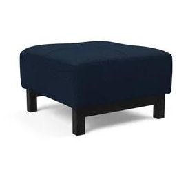 Polsterhocker INNOVATION LIVING TM, blau, B:65cm H:40cm T:65cm, 100% Polyester, Hocker, Polsterhocker, moderner Stil, vielseitig einsetzbar