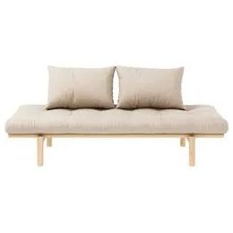 Daybett KARUP DESIGN "Pace", beige, B:200cm H:37cm L:200cm, Daybetten, aus massiven Kiefernholz, inkl. Futonmatratze
