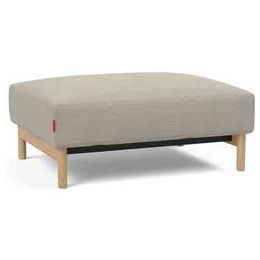 Polsterhocker INNOVATION LIVING TM, beige (gravel), B:100cm H:41cm T:75cm, 100% Polyester, Hocker, Polsterhocker, komfortabler Hocker, variabel einsetzbar