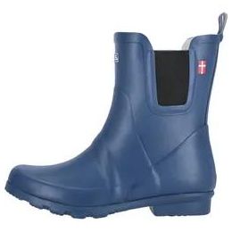 Gummistiefel MOLS "Suburbs", Damen, Gr. 38, blau, Gummi, Schuhe Gummistiefel, mit wasserdichter Funktion