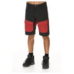 Shorts WHISTLER "ERIC", Herren, Gr. M, US-Gr&ouml;&szlig;en, schwarz (schwarz, rot), 65% Polyester, 35% Baumwolle, mehrfarbig, kurz, Hosen Shorts, mit atmungsaktivem Funktionsstretch