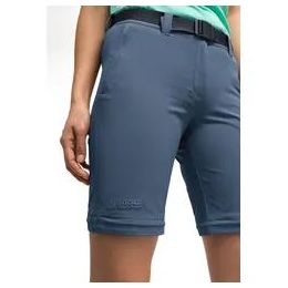 Funktionshose Maier Sports "Nata 2", Damen, Gr. 44, Normalgr&ouml;&szlig;en, blau (jeansblau), 90% Polyamid, 10% Elasthan, Hosen Funktionshose, Damen Wanderhose, zipp-off Outdoor-Hose, 3 Taschen, Regular Fit