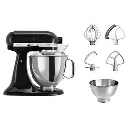 KitchenAid K&uuml;chenmaschine "5KSM175PSEOB ONYX BLACK", schwarz, B:24cm H:36cm T:37cm, K&uuml;chenmaschinen, mit Zubeh&ouml;r im Wert von ca. 112,-&euro; UVP, K&uuml;chenmaschine