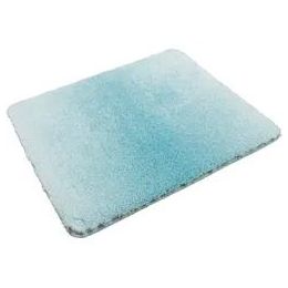 Badematte Wecon Home BASICS "Luuk WB-2705", blau (t&uuml;rkis), H:25mm, Polyester, Badematten, Badematte, trendiger Farbverlauf, waschbar, weicher Badezimmerteppich