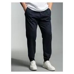 Sweathose TRIGEMA "TRIGEMA Jogginghose", Herren, Gr. M, US-Gr&ouml;&szlig;en, blau (navy), 70% Baumwolle, 30% Polyester, Hosen Sweathose