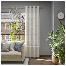 Neutex for you! Vorhang NEUTEX FOR YOU "Libre-ECO", braun (leder), B:142cm H:245cm, Jacquard, Polyester, Gardinen, Breite 142 cm, nach Ma&szlig;