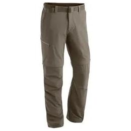 Outdoorhose Maier Sports "Tajo 2", Herren, Gr. 68, Normalgr&ouml;&szlig;en, braun (schlamm), 90% Polyamid, 10% Elasthan, Hosen Outdoorhose, Herren Zip-Off Wanderhose, atmungsaktive Trekkinghose, Regular Fit