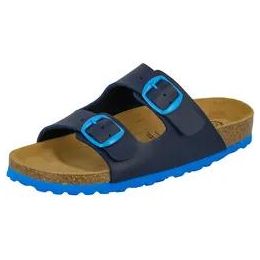 Hausschuh Lico "Pantolette Bioline Kids", M&auml;dchen, Gr. 34, blau, Synthetik, Schuhe Hausschuh, Topseller