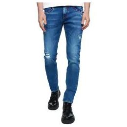 Straight-Jeans Rusty Neal "MINO", Herren, Gr. 36, US-Gr&ouml;&szlig;en, blau, 98% Baumwolle, 2% Elasthan, unifarben, lang, Jeans Straight-Jeans, in klassischem Look
