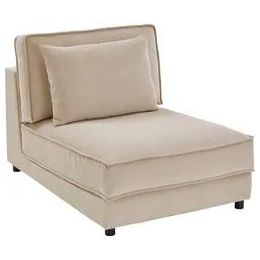 XXL-Sessel "Valan", beige (creme), B:81cm T:126cm, ATLANTIC HOME COLLECTION, Sessel, XXL-Sessel, XXL-Sitzfl&auml;che, mit Cord-Bezug, frei stellbar, mit Wellenunterfederung