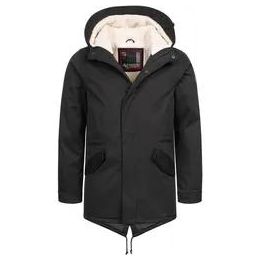 Winterjacke Alessandro Salvarini "ASMauro", Herren, Gr. L (52), schwarz, Obermaterial: 100% Polyester Innenmaterial: 100% Polyester, Jacken Winterjacke, mit warmem Teddyfell