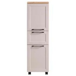 Midischrank Welltime "Lana", braun (kaschmir), B:40cm H:130cm T:35cm, MDF, Schr&auml;nke, Midischrank, Badm&ouml;bel, 40 cm breit