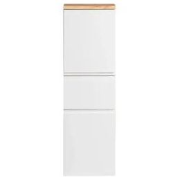 Midischrank Welltime "S&ouml;lden", wei&szlig; (matt wei&szlig;), B:40cm H:130cm T:35cm, MDF, Schr&auml;nke, Midischrank