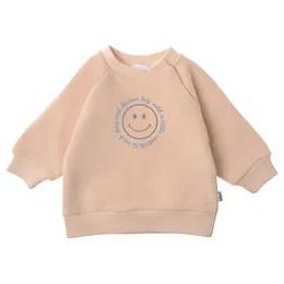 Sweatshirt Liliput "Smiley", M&auml;dchen, Gr. 110/116, beige, 80% Baumwolle, 20% Polyester, bedruckt, normal, Rundhals, Sweatshirts Sweatshirt, mit witzigem Print