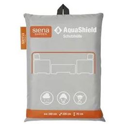 Gartenm&ouml;bel-Schutzh&uuml;lle siena GARDEN "AquaShield", grau, B:220cm H:70cm L:240cm, Polyester, Planen