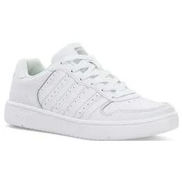 Sneaker K-Swiss "Court Palisades", Herren, Gr. 46, wei&szlig; (wei&szlig;, wei&szlig;), Leder, Schuhe Sneaker