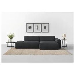Ecksofa Trendmanufaktur "Braga, mit hochwertigem Kaltschaum, L-Form, in Cord erh&auml;ltlich", grau (anthrazit), B:275cm H:72cm T:160cm, 100% Polyester, Sofas, Ecksofa, modernes Sofa, Couch mit hohem Sitzkomfort, 275/72/160 cm (B/H/T)