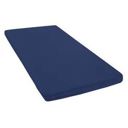 Spannbettlaken bellana "Melone TOPPER 100% Baumwolle, Jersey 125 g/m2, b&uuml;gelfrei", blau (marine), L:200cm, Mako-Jersey, Obermaterial: 100% Baumwolle, Bettlaken, Spannbettlaken, reine Baumwolle, f&uuml;r Matratzen bis 10 cm H&ouml;he, Spannbetttuch