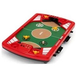 Tischfu&szlig;ballspiel Brio "Tischfu&szlig;ball-Flipper", bunt (rot, gr&uuml;n, holzfarben), Kickertische, Kinder, B/H/L: 35cm x 53cm, B:35cm L:53cm