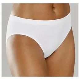 Slip Lascana, Damen, Gr. 48/50, wei&szlig;, Jersey, Obermaterial: 58% Baumwolle, 39% Polyamid, 3% Elasthan, figurbetont, Unterhosen Slip, aus angenehm weicher Baumwolle