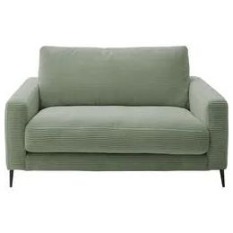 1,5-Sitzer Home Affaire "Downtown B/T/H: 152/105/84 cm", gr&uuml;n (turtle), B:152cm H:84cm T:105cm, 88% Polyester, 12% Polyacryl, Sofas, weicher Sitzkomfort, Cord, gem&uuml;tliches Loungem&ouml;bel zum Relaxen