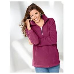 Fleecejacke Classic Basics, Damen, Gr. 54, pink (fuchsia), 100% Polyester, unifarben, figurumspielend, Jacken Fleecejacke