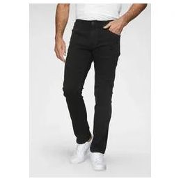 Straight-Jeans Wrangler "Authentic Straight", Herren, Gr. 38, L&auml;nge 30, schwarz (schwarz, rinse), Denim/Jeans, Obermaterial: 98% Baumwolle, 2% Elasthan, normal lang, Jeans Straight-Jeans, Topseller
