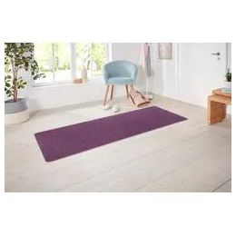 L&auml;ufer Hanse Home EXCLUSIV "Liberty", lila, B:80cm H:7mm L:300cm, Polypropylen, Teppiche, L&auml;ufer, Uni-Meliert, robust, kr&auml;ftige Farben, rundherum farbige Kettelung