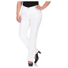 Stretch-Hose KjBRAND "Betty", Damen, Gr. 48, N-Gr, wei&szlig;, Denim/Jeans, Obermaterial: 78% Baumwolle, 18% Polyester, 4% Elasthan, gerade lang, Hosen, super Stretch
