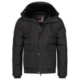 Winterjacke Alessandro Salvarini "ASLeonio", Herren, Gr. XXL, schwarz, Obermaterial: 100% Polyester; Futter: 100% Polyester, Jacken Winterjacke, mit warmem Teddyfell und abnehmbarer Kapuze