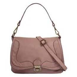 Umh&auml;ngetasche Samantha Look, Damen, Gr. B/H/T: 28cm x 21cm x 7cm onesize, rosa (alt, rosa), Leder, Taschen Umh&auml;ngetasche, echt Leder, Made in Italy