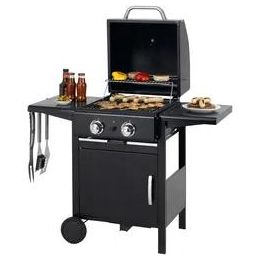 Gasgrill Tepro "MAYFIELD 2", schwarz, B:112cm H:100cm T:58cm, Grills, BxTxH: 112x58x100 cm, 2-Brenner