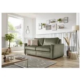 Schlafsofa DIE PLANBAR "MP-PD19021", gr&uuml;n (olive), B:186cm H:90cm T:100cm, 100% Polyester, Sofas, Schlafsofa, mit L&auml;ngsschl&auml;ferfunktion 80 bzw. 160x210 cm