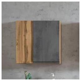 H&auml;ngeschrank Welltime "S&ouml;lden", grau (oxid beton), B:65cm H:64cm T:20cm, MDF, Schr&auml;nke, H&auml;ngeschrank