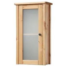 H&auml;ngeschrank Welltime "Sylt", beige (natur), B:40cm H:70cm T:20,5cm, Massivholz, Schr&auml;nke, H&auml;ngeschrank, Breite 40 cm, aus Massivholz Kiefer